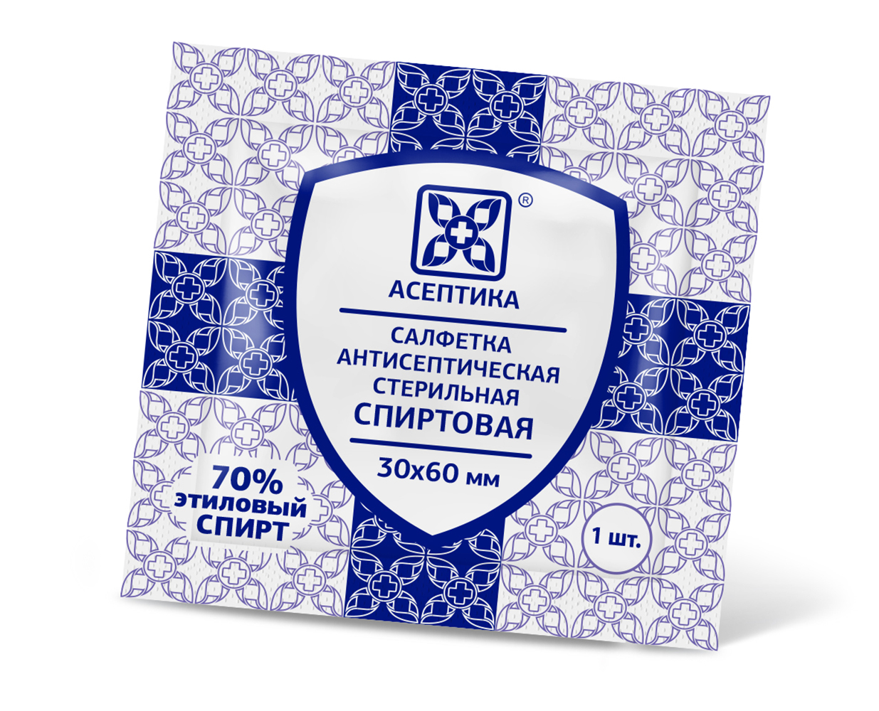 Салфетка антисептическая спиртовая (малый формат)